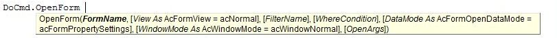 Microsoft Access Tips: Control Form Opening: DataMode, OpenArgs, and ...