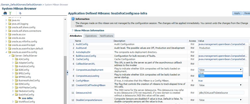 Middleware Devops Middleops Oracle 12c Composite Lazy Loading
