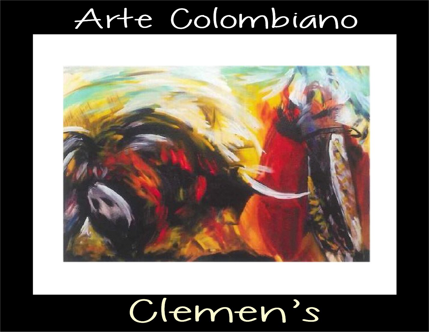 Título de la Obra : Toro 02 | Arte Colombiano Clemen's