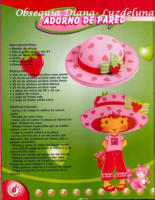 revista manualidades fresita rosita cumpleaños gratis - Cursos & tutoriales