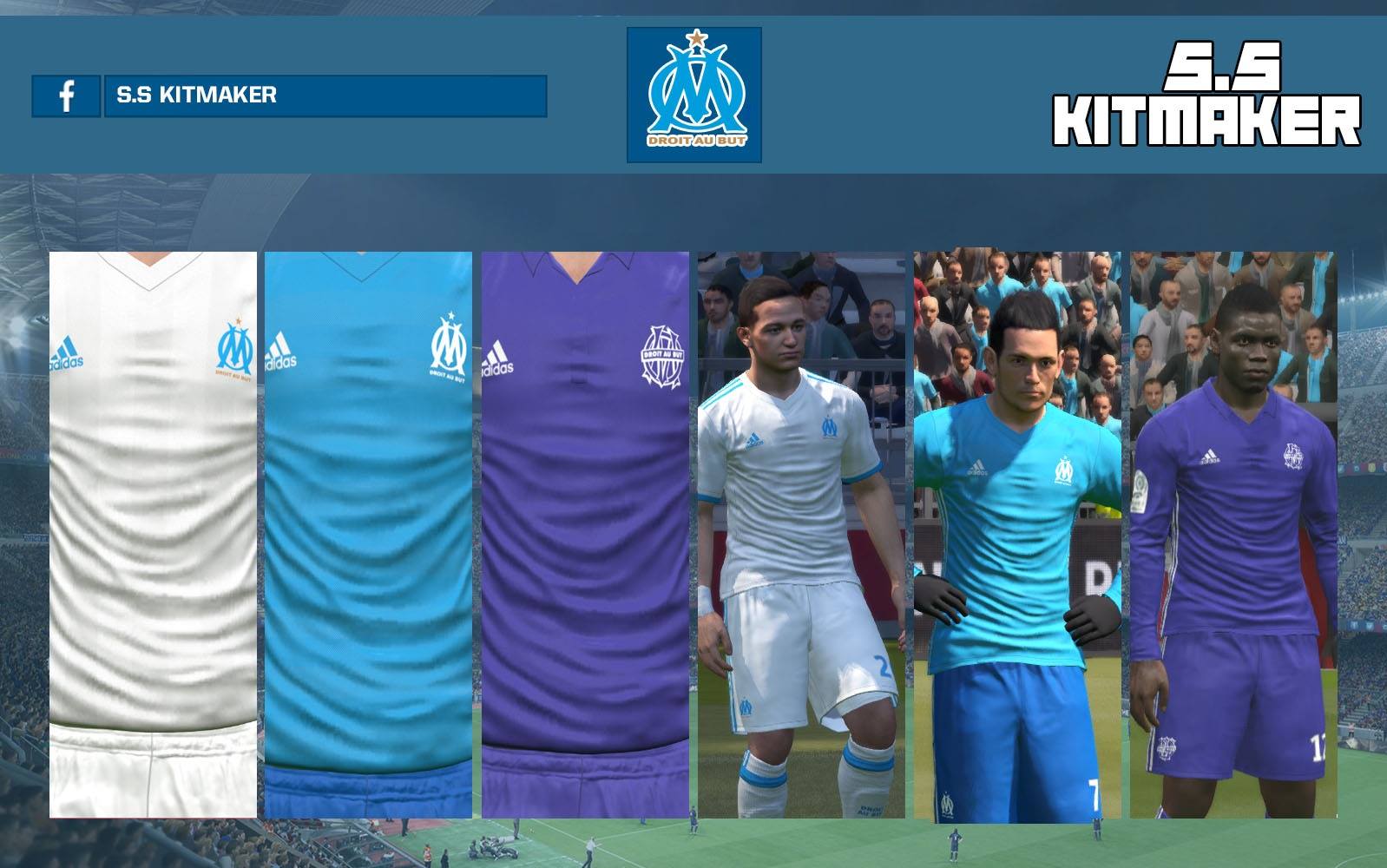 pes-modif: PES 2017 Marseille Kit 17-18 by S.S Kitmaker