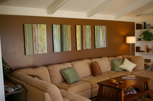 Diseños de en salas marrón chocolate