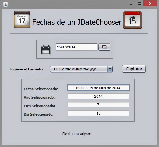 программист Artyom | -: JCalendar - JDateChooser Java