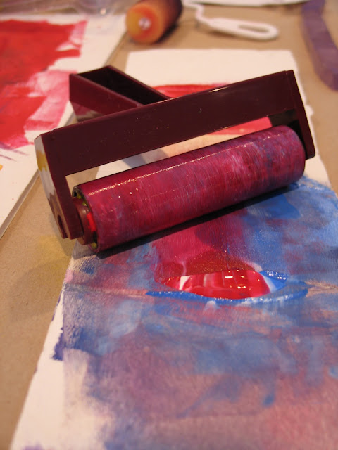 Northdixie Designs: Monotypes: Printmaking with a Gelatin Plate