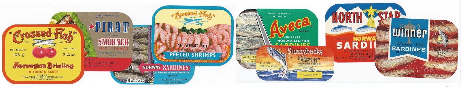 Past Print: Sardine tin labels