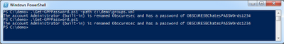 obscuresec: GPP Password Retrieval with PowerShell