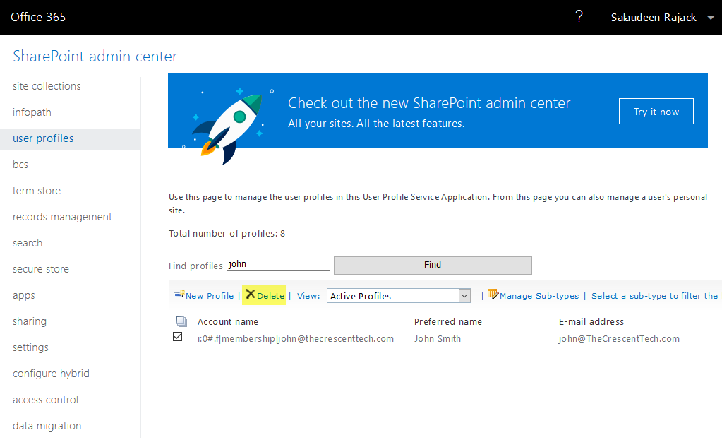 Sharepoint Online Delete User Profile Using Powershell Sharepoint Diary