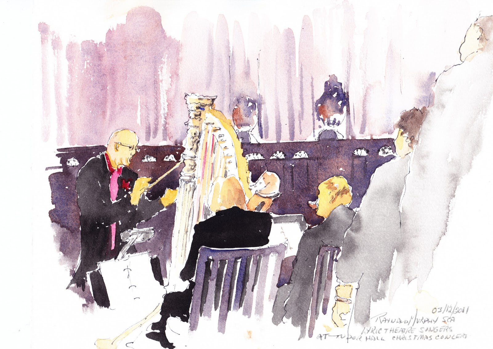 art plein air: PAINTING THE LYRIC THEATRE SINGERS – Noël à la Salle ...