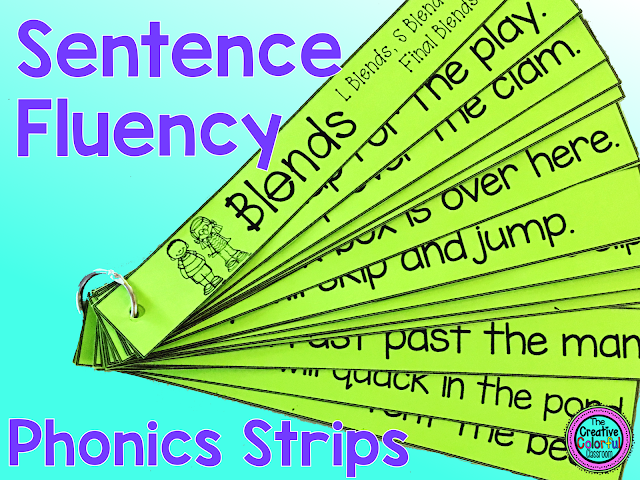 The Creative Colorful Classroom: Sentence Fluency Phonics Strips