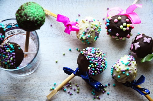 Życie w apetycie: CAKE POPSY CZEKOLADOWE