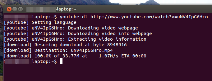 Youtube-dl: The best tool for downloading YouTube videos in Ubuntu, Period.
