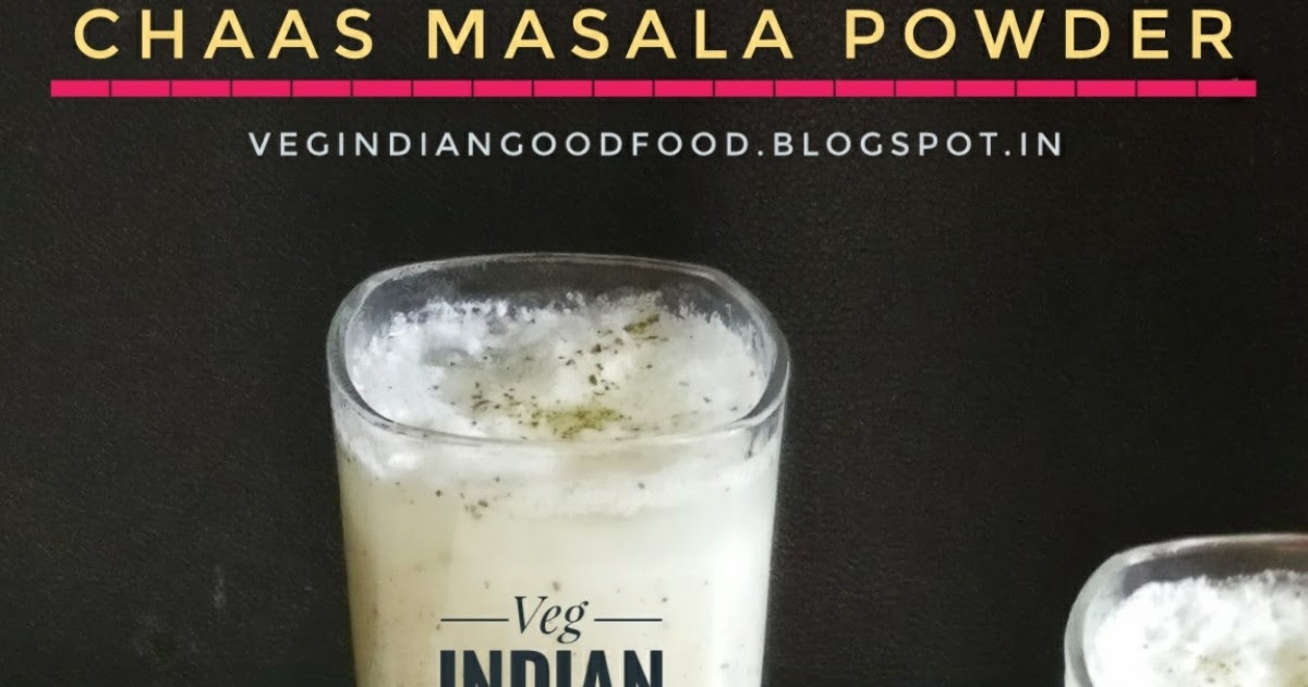Veg Indian Cooking: Chaas Masala Powder