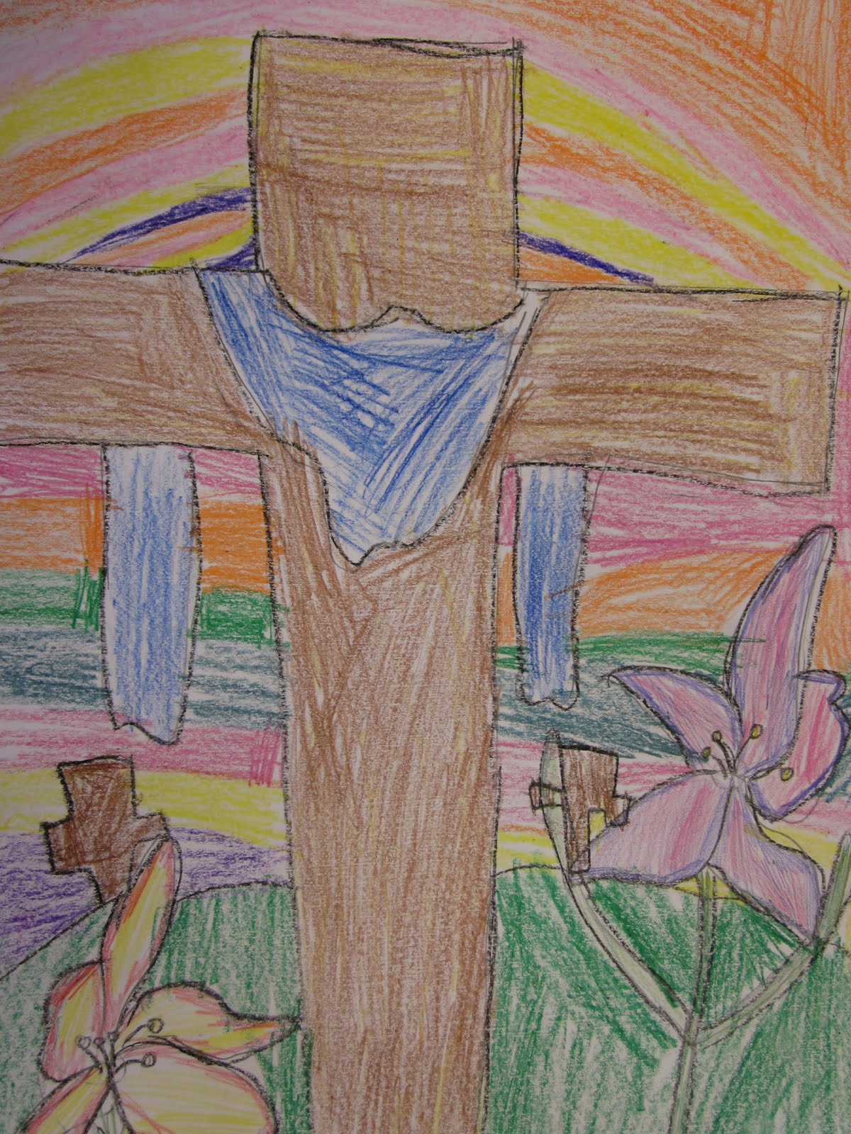 The Art Teacher's Closet: In the Art Room - Easter Crosses