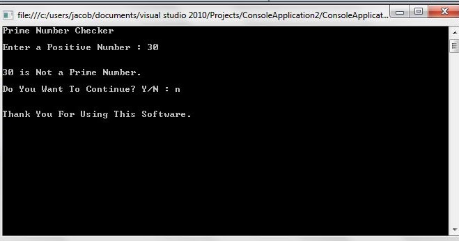 Free Programming Source Codes And Computer Programming Tutorials Prime Number Checker In C