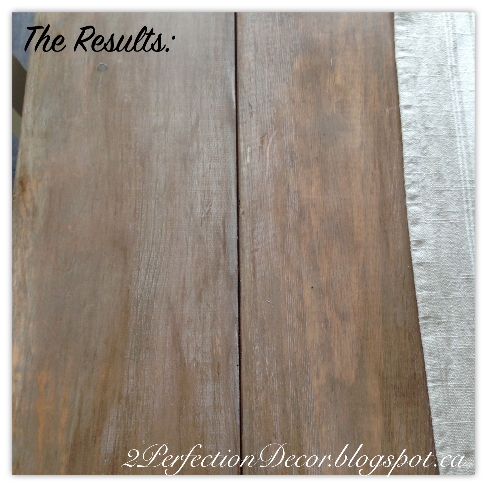 2Perfection Decor: Planking our Farmhouse Table Top
