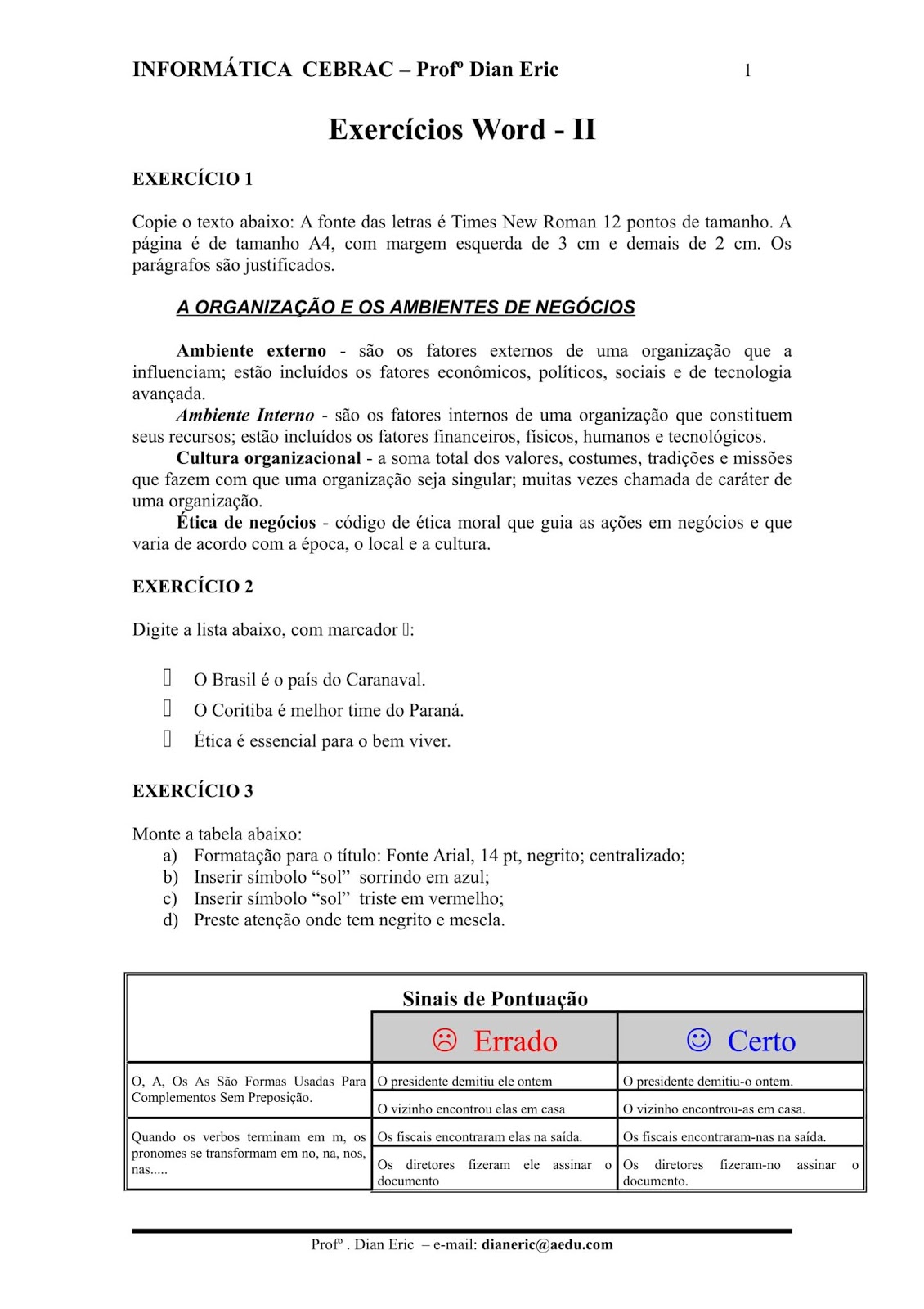 Prova De Word Básico Com Gabarito Pdf - FDPLEARN