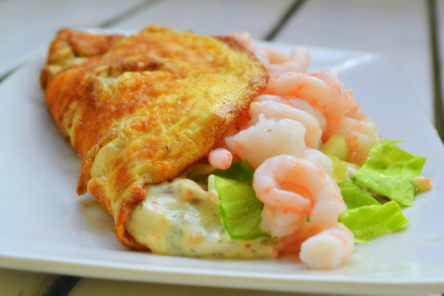 Veronicas Lchf Mat: Räkomelett med mejerifri romröra (Lchf)