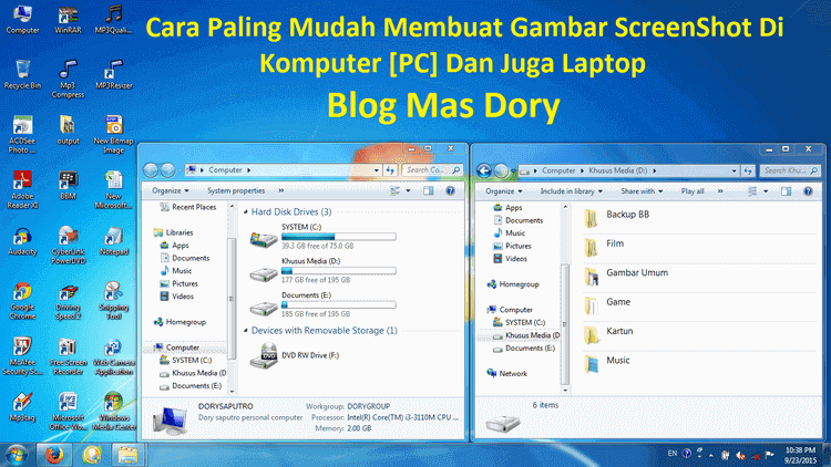 Cara ScreenShot Di PC Atau Laptop - Mas Dory