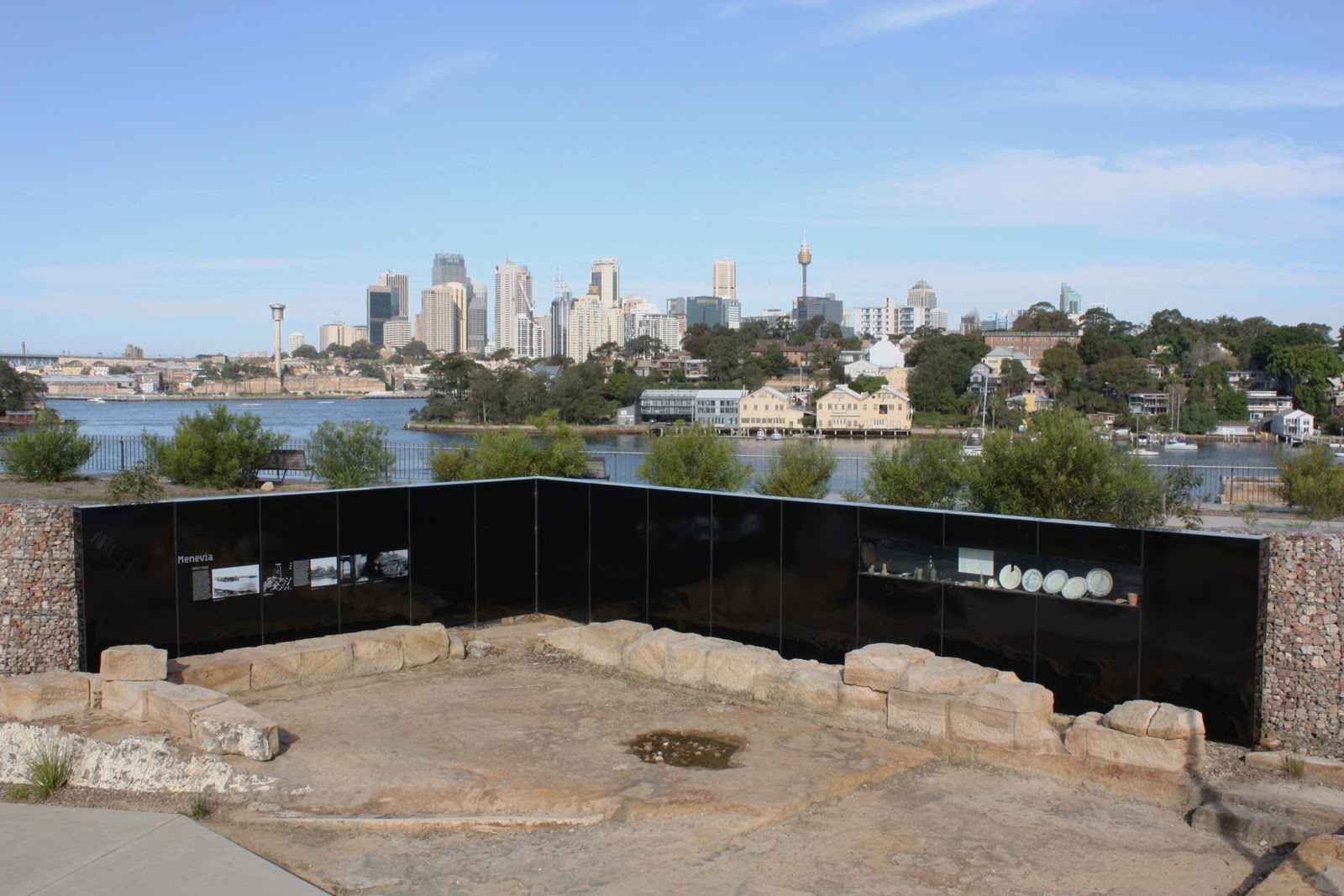 Sydney - City and Suburbs: Birchgrove, Ballast Point Park, artefacts