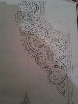 رشمات الطرز الرباطي فالصدر القفطان rachmat tarz rbati