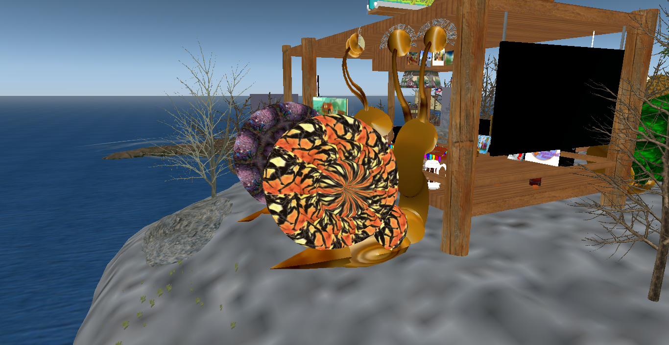 Giant Snail Racing in Second Life Nomad Aries reporting ~ The SL Enquirer