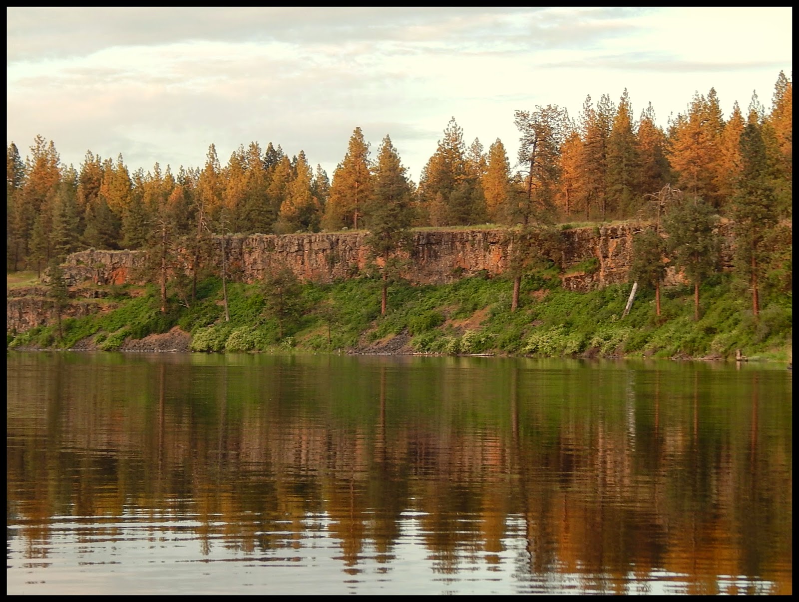 The Back Porch View: Hog Lake in the FIsh Trap BLM, WA