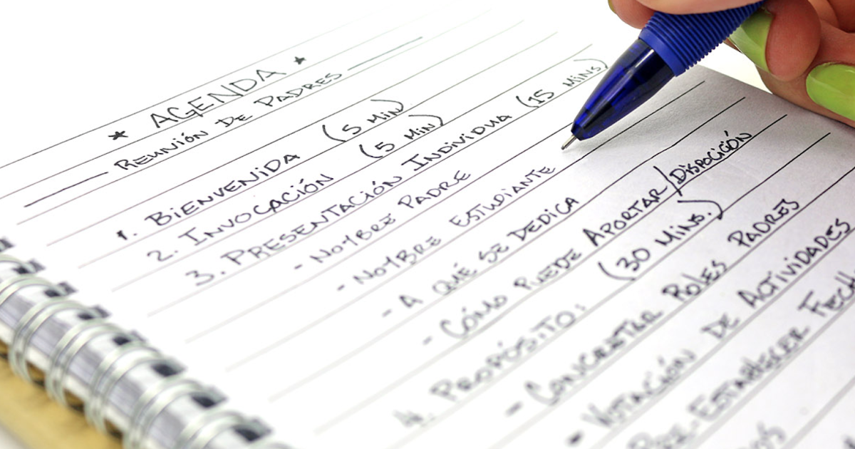 ¿Cómo manejar eficazmente la Agenda en las reuniones?