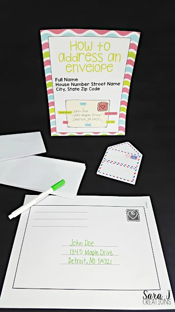 Teaching Letter Writing | Sara J Creations