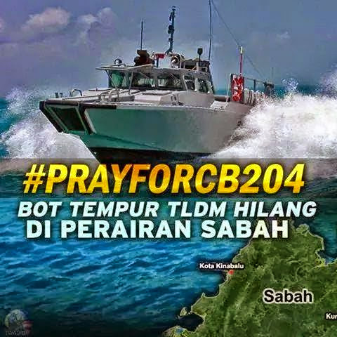 Bot Tempur CB90 Dan 7 Anak Kapal TLDM belum ditemui, Ops Sar diteruskan ...