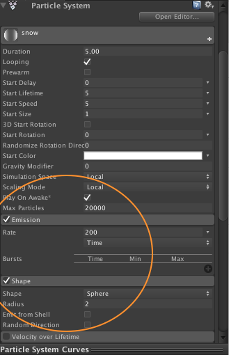 Create snow in Unity 3D | Tutorial Unity 3D