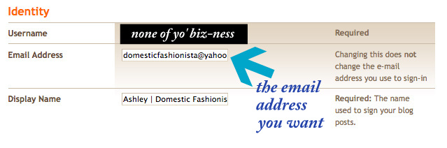 Domestic Fashionista How To Show Your Email Address When You Comment domestic-fashionista-how-to-show-your-email-address-when-you-comment