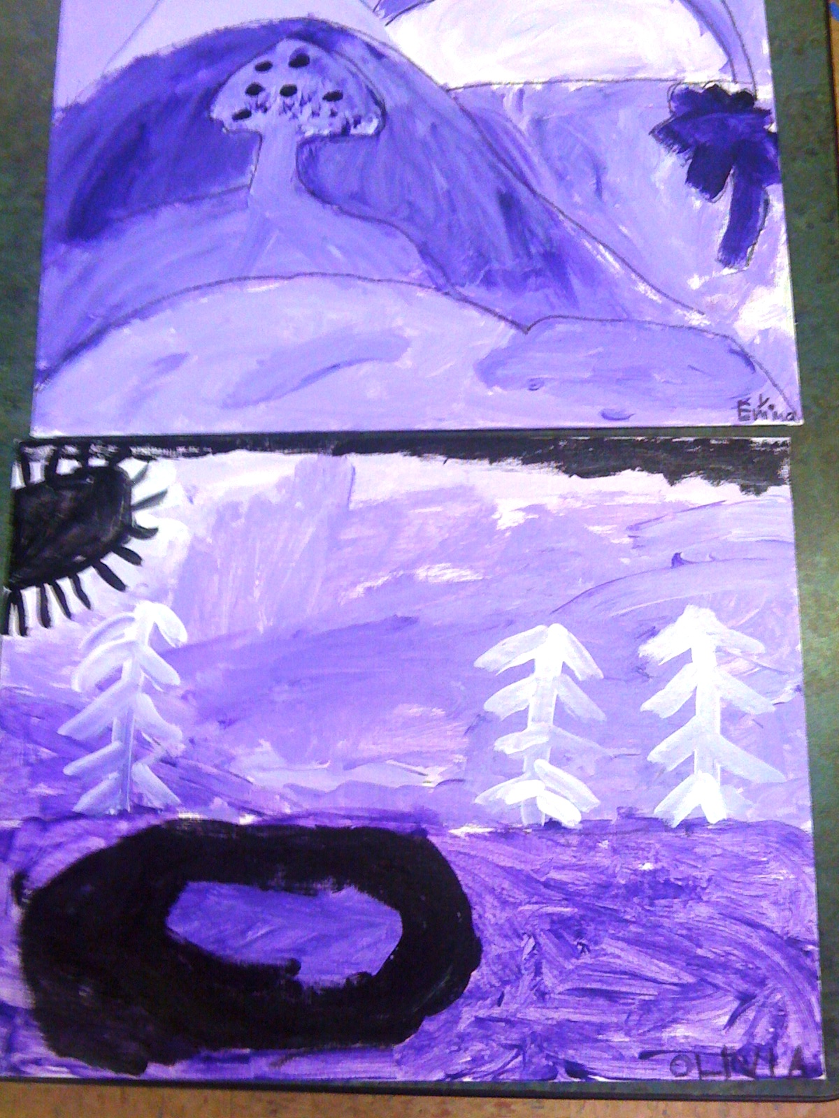 Lakeview Art Enrichment: More Monochromatic Landscapes