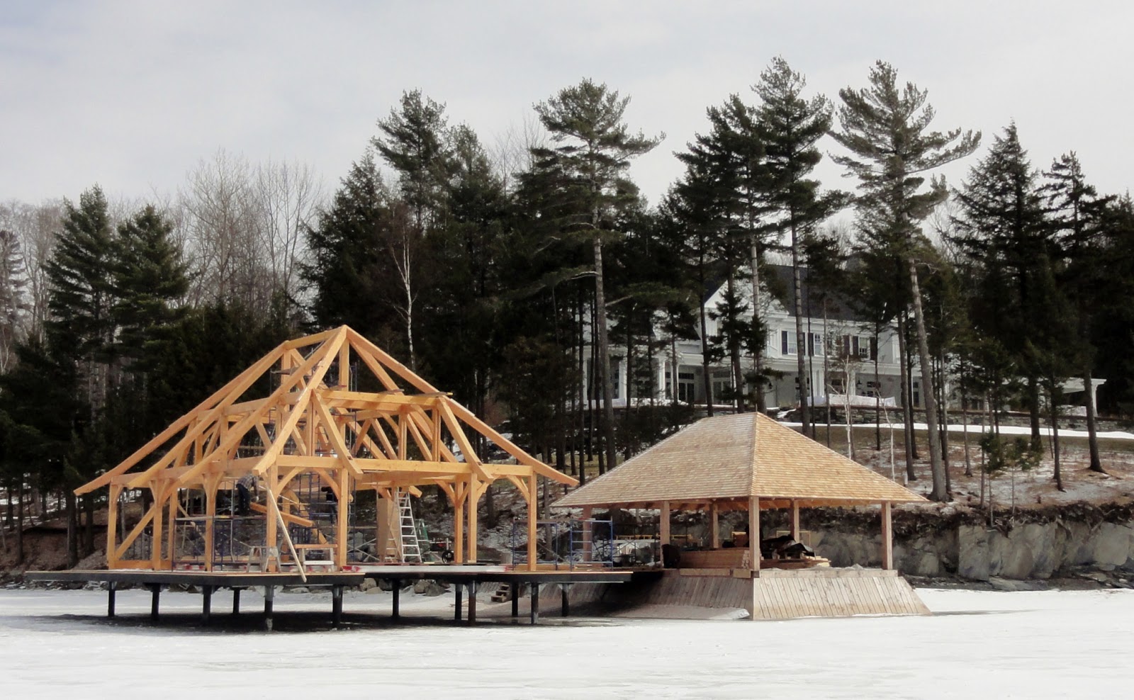 Timber Frame Design: Pretty Boat House