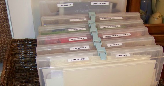 Carla Creates: Organizing Cardstock Scraps