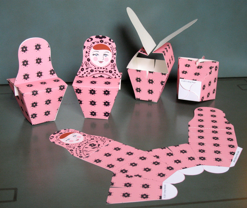 Amy Perrotti: Indian Matryoshka Party Favor / Gift Boxes PDF Printable