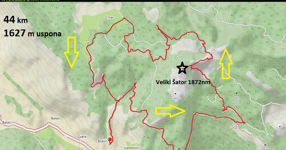 BICIKLOM NA MORE - K R K A N I: Veliki Šator 1872 - Šator jezero ...