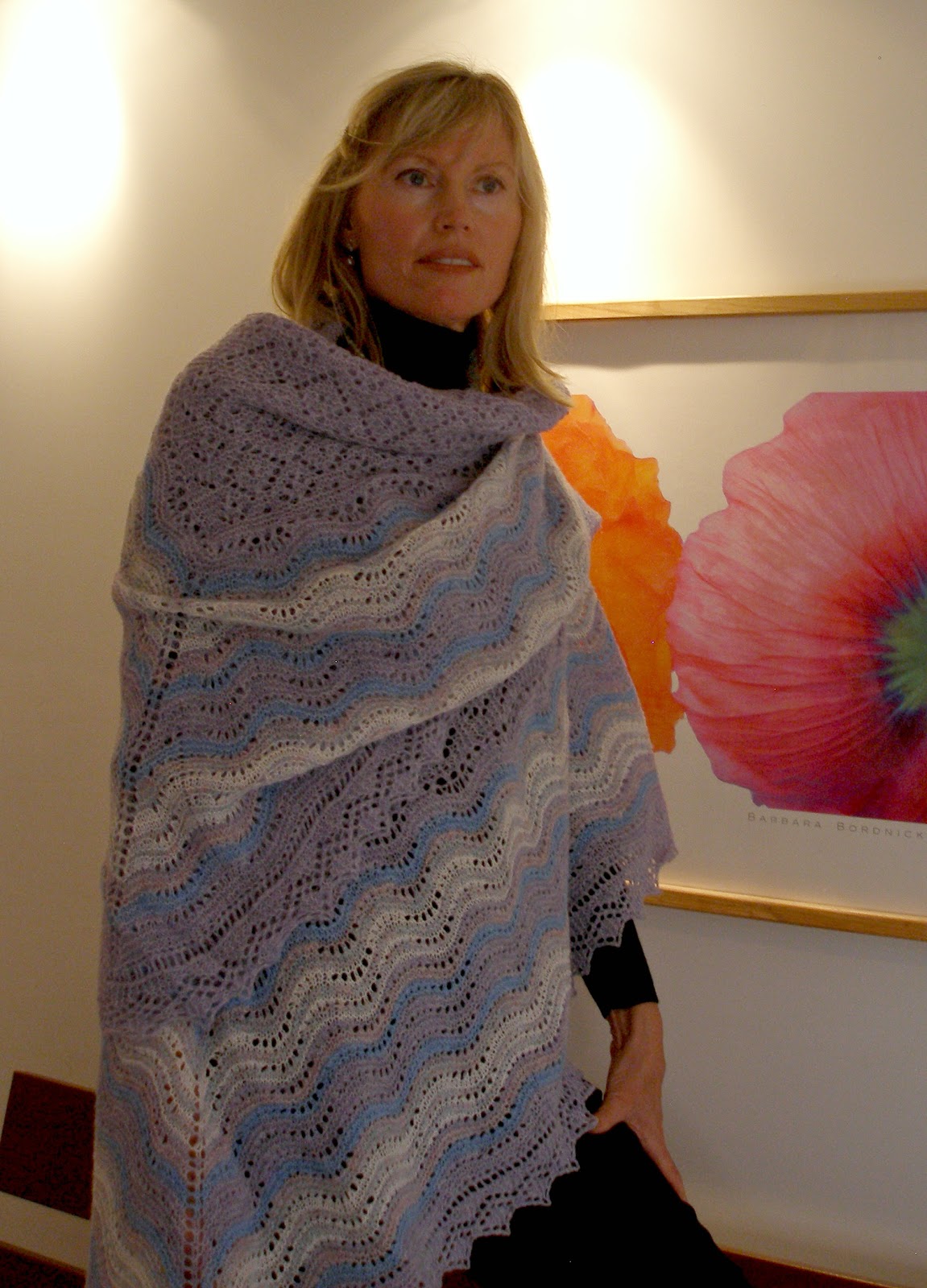 The Knitting Blog by Mr. Puffy the Dog: A Traditional Hap Shetland Shawl