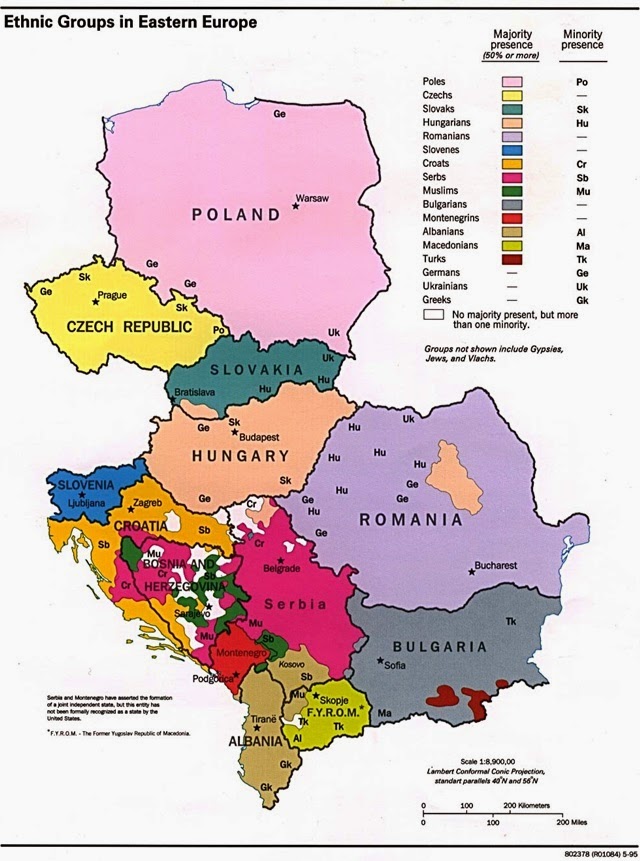 Ethnic Groups in Balkans and Eastern Europe