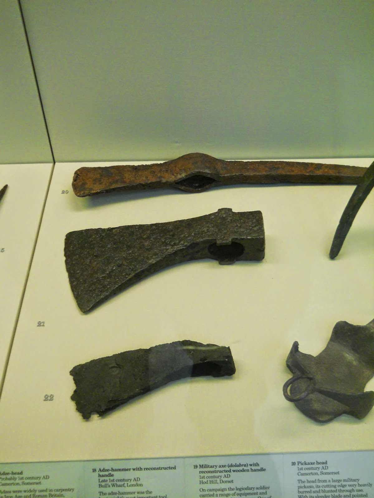 Woodcarving and woodworking tools seen at the British Museum; from the ...