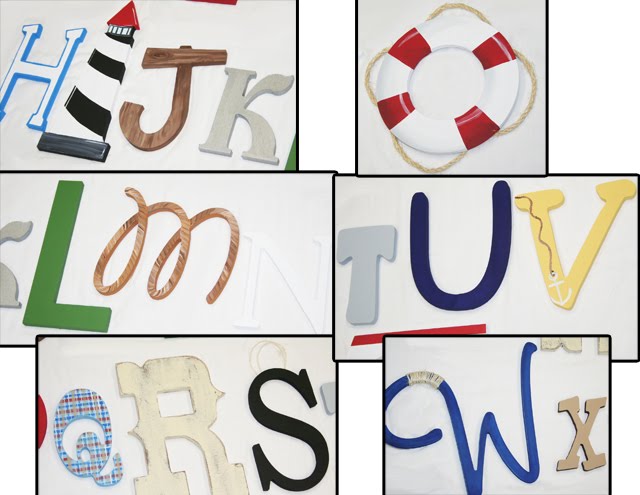 Bouncing Off The Walls: Nautical Alphabet Package
