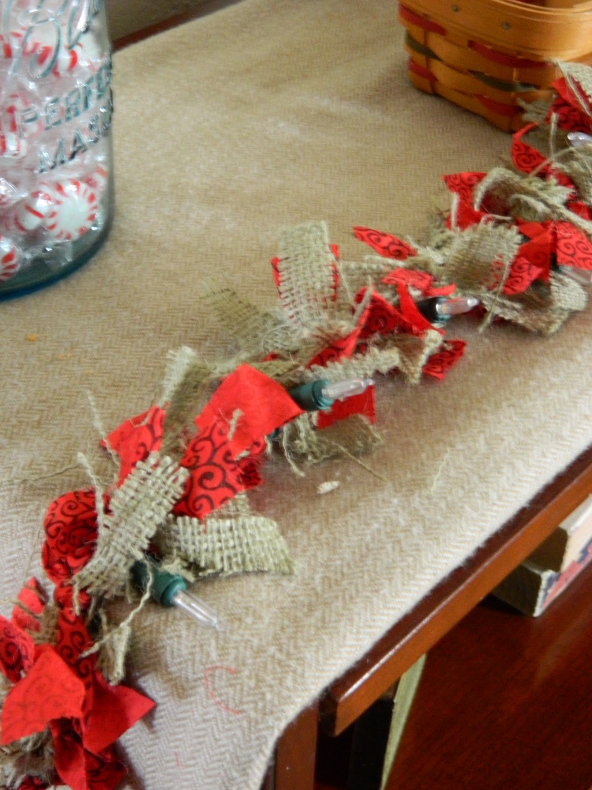 Dilly Dally: Rag Burlap Garland