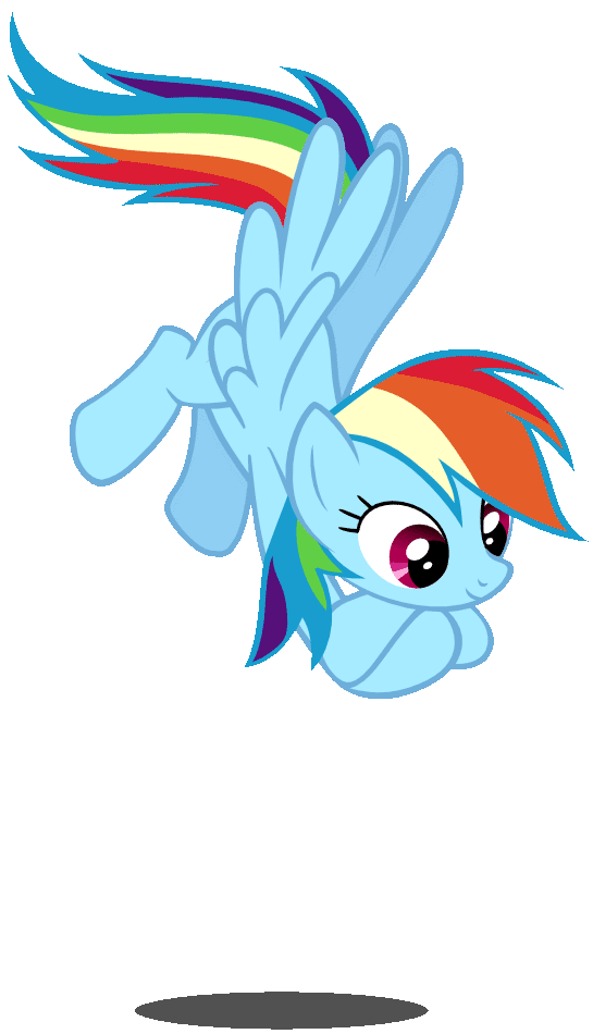 My Little Pony: GIFs animados de Rainbow Dash en My Little Pony