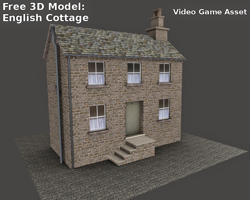 Patrick Mount's Work Journal: Free 3D Game Asset: English Cottage