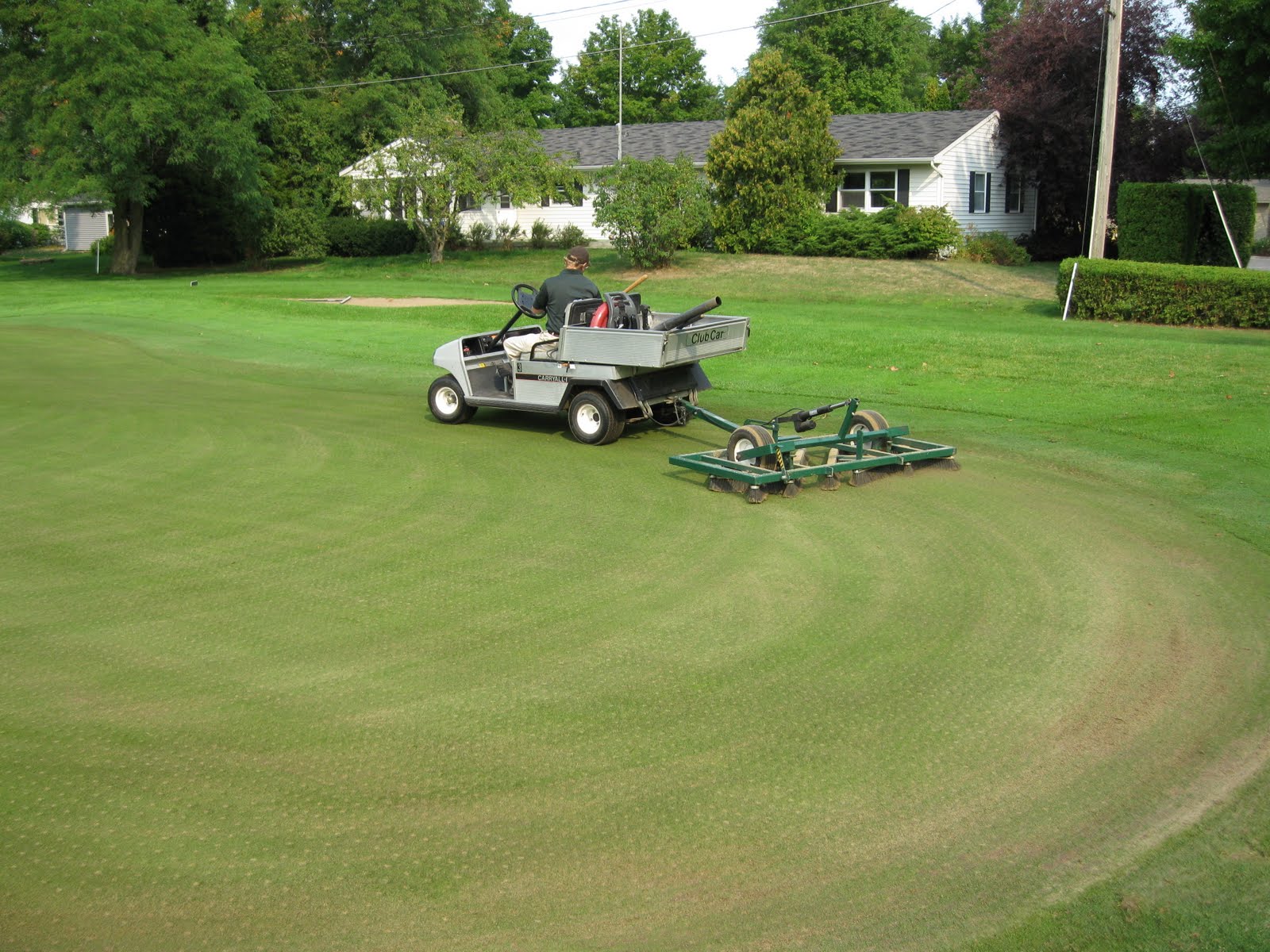TCGCC Grounds Blog: Greens Aerification Process