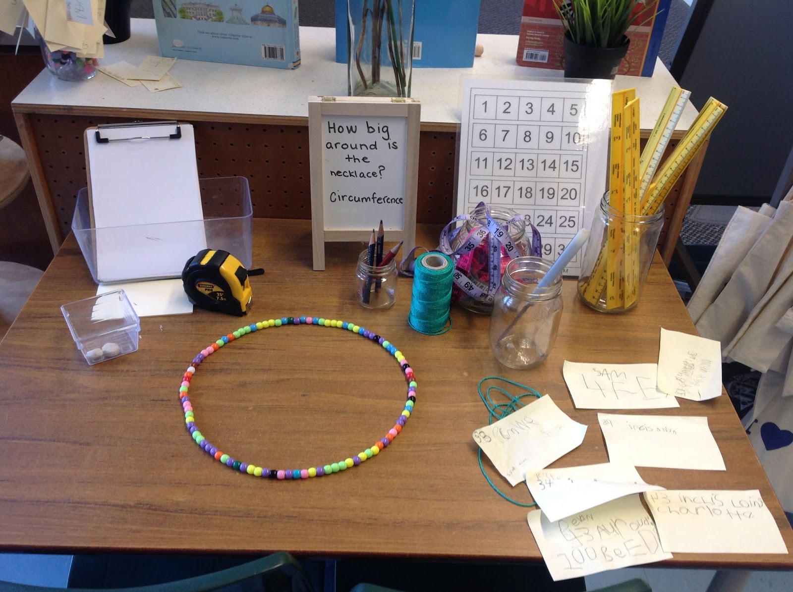 Wonders in Kindergarten: What math do you see in this necklace?