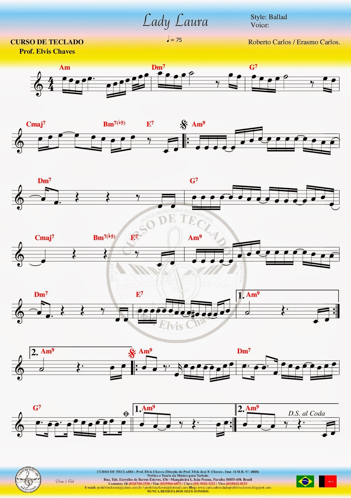 🎼 Partituras 🎶 Score 🎹 Sheet Music: PARTITURAS PARA TECLADO - Lady Laura.