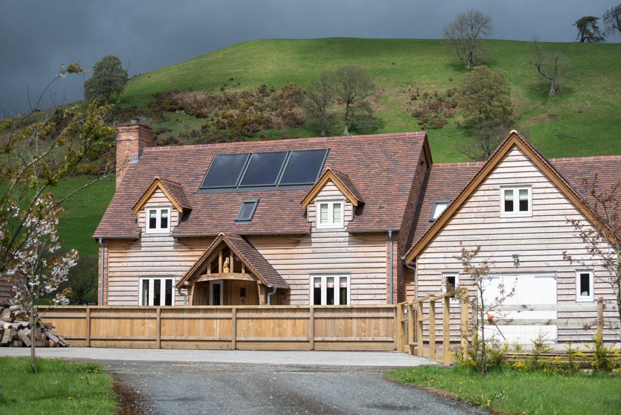 from little acorns.........: A weather boarded cottage in the Welsh hills