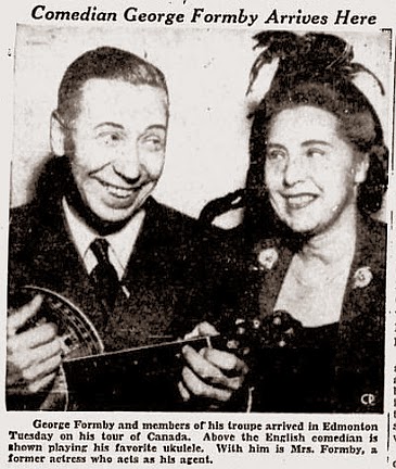 Vintage Edmonton: George Formby Comes To Edmonton (October 25-26, 1949)