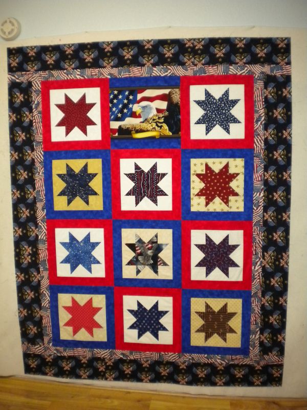 Quilts of Valor: Floating Stars in Idaho