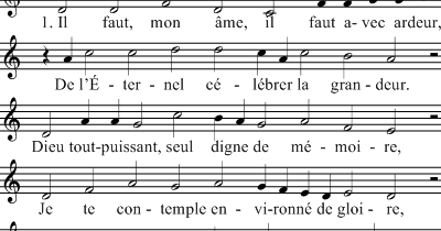 Psautier de Genève: PSAUME 104 : Il faut, mon âme, il faut avec ardeur ...